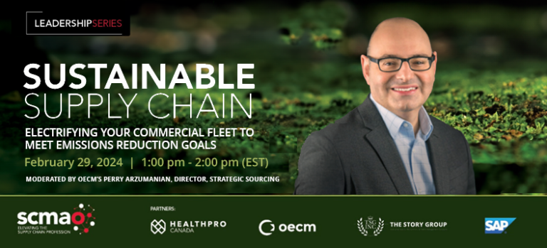 SCMAO Leadership Series 2024: Sustainable Supply Chain - OECM
