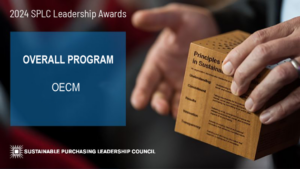 OECM Recognized for Advancing ESG with Prestigious 2024 SPLC Leadership Award - OECM