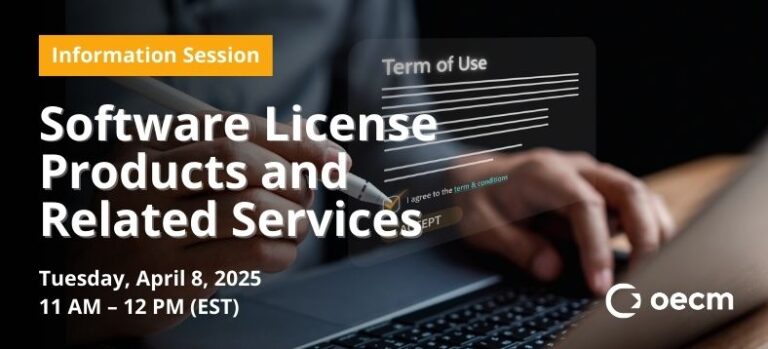 Software License Products and Related Services Agreement - OECM